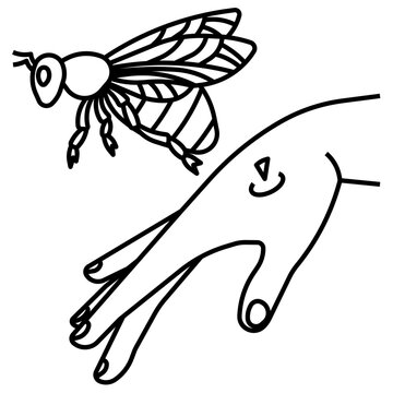 Bee Sting Clipart