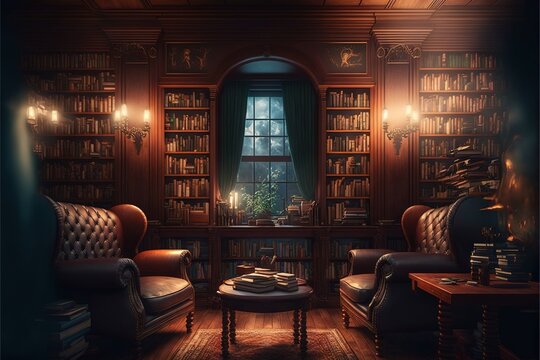 Old Library Wallpaper