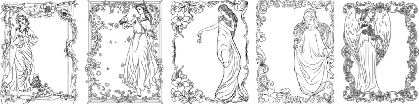 Baroque Border With Angels Images – Browse 745 Stock Photos, Vectors ...