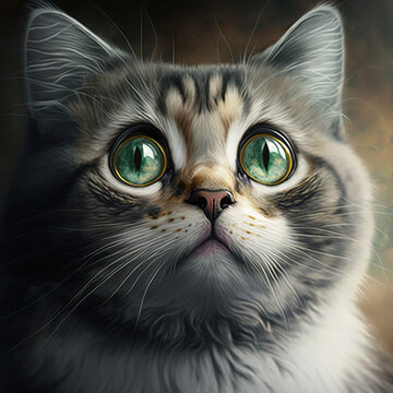 Wide Eyed Cat Nutella