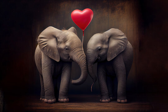 Elephants In Love