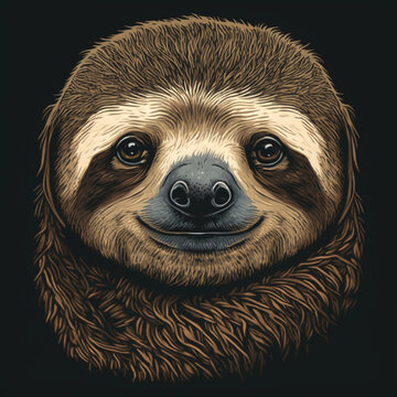 Funny Sloth Face