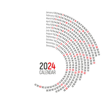 2024 Calendar Circle Images – Browse 2,022 Stock Photos, Vectors, and ...
