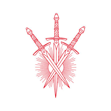 Three Crossed Swords