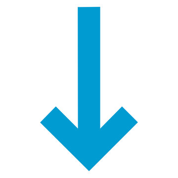 Blue Down Arrow Png
