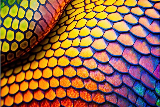 Colorful Snake Scales