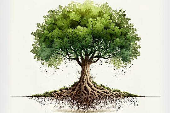 Giant Trees With Roots