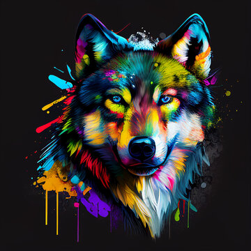 Wolf Colorful Images – Browse 36,297 Stock Photos, Vectors, and Video ...