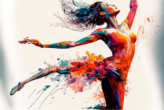 Abstract Dance Paintings