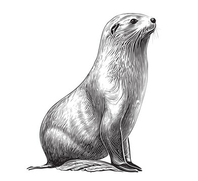 Realistic Seal Drawing