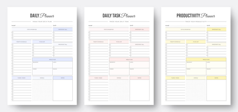 Productivity Planner Template Images – Browse 12,733 Stock Photos ...