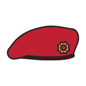 Military Beret Drawing