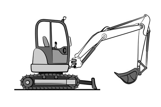 Hydraulic Excavator Clipart