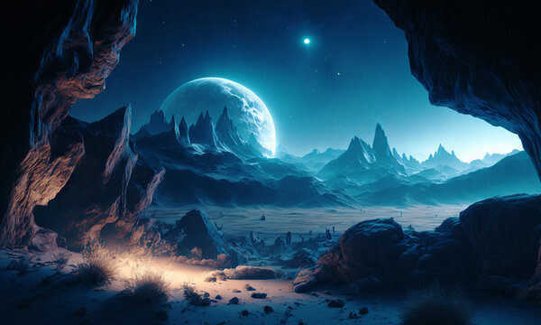 Exoplanet Landscape Wallpaper