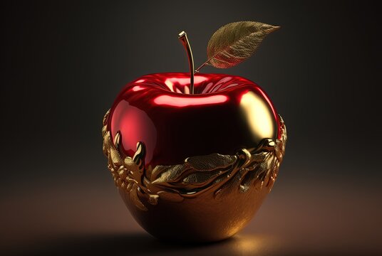 Gold Apple Wallpaper Hd
