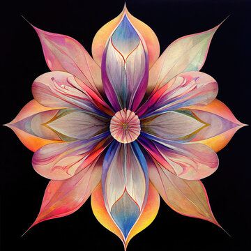 Psychedelic Flower Art