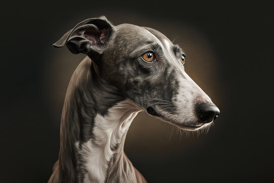 Greyhound Dog Face