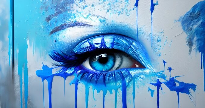 Blue Eye Painting