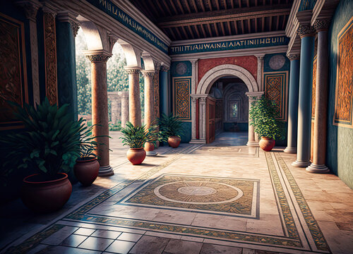 Ancient Roman Villa Interior