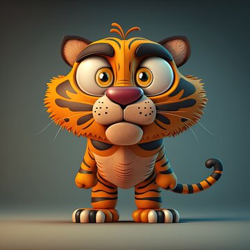 Old Tiger Cartoon Characters