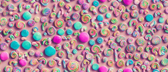 Sewing fabric with The seamless texture of candy land creates a ...