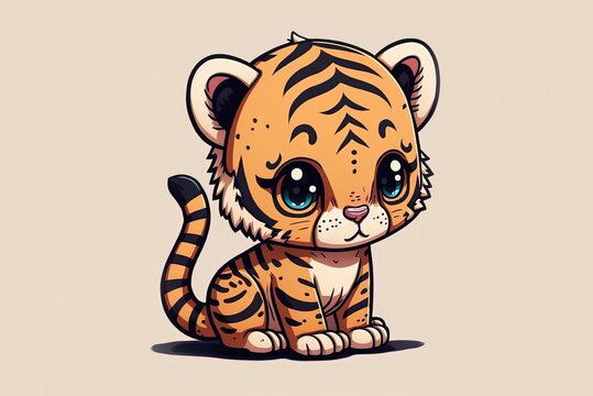 Drawings Of Cute Baby Tigers