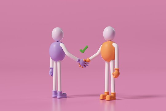 Two People Connect Cartoon Images – Browse 876 Stock Photos, Vectors ...