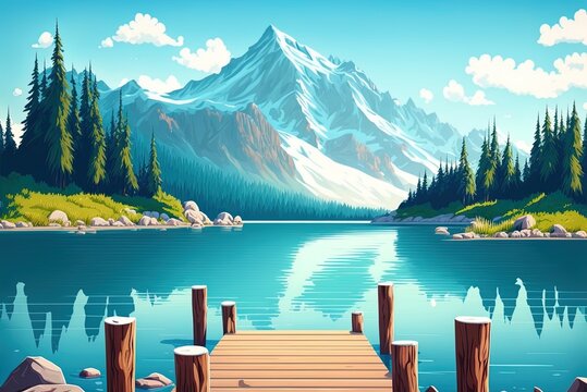 Cartoon Pier Imagens – Procure 2,222 fotos, vetores e vídeos | Adobe Stock