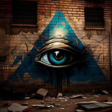 All Seeing Eye Graffiti