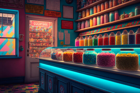 Candy Store Background