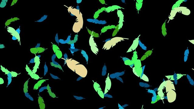 Falling Feathers Animated