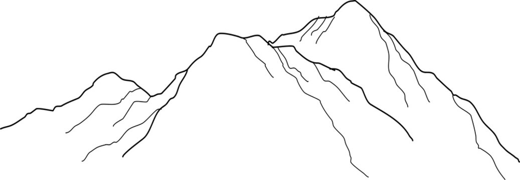Mountain Drawing"」の写真素材 | 161件の無料イラスト画像 | Adobe Stock