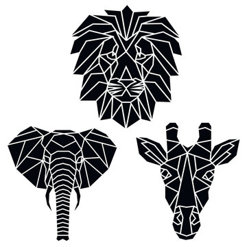 Geometric Elephant Head Images – Browse 2,708 Stock Photos, Vectors ...