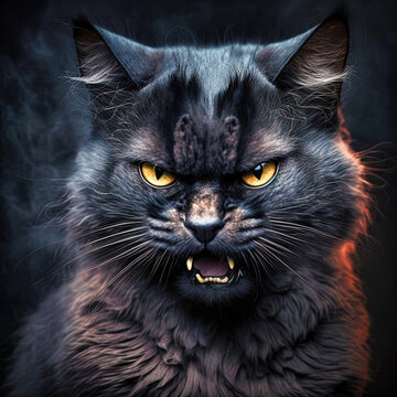 Black Cat Angry