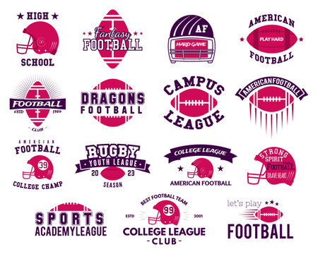 High School Football Team Logos