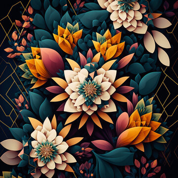 "Geometric Floral Design" Images – Browse 120 Stock Photos, Vectors ...
