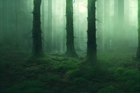 Dark Green Forest