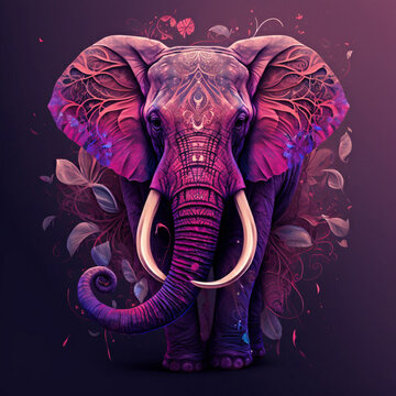 Bohemian Elephant Wallpaper