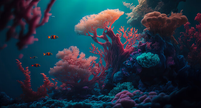 Finding Nemo Coral Reef Scene