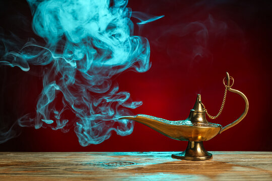 Genie Lamp With Smoke