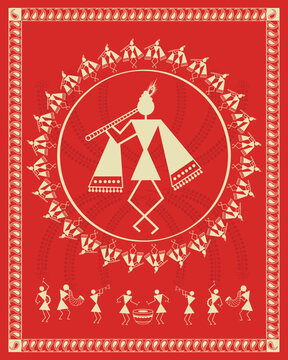 Warli Painting Greeting Cards
