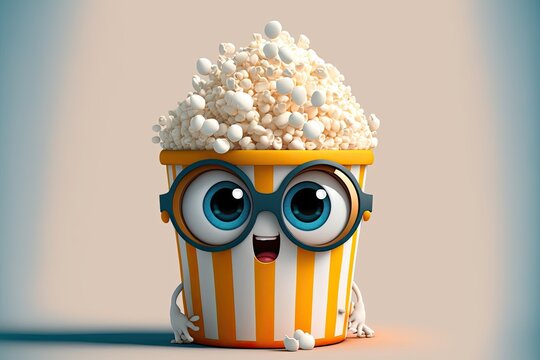 Eating Popcorn Animation