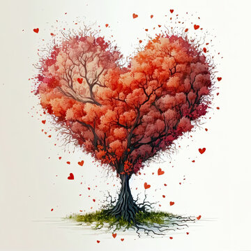 Tree Drawing Heart Images – Browse 205,474 Stock Photos, Vectors, and ...