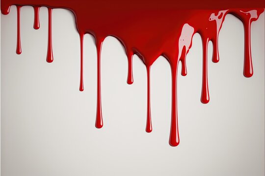 Realistic Blood Dripping Down A Wall