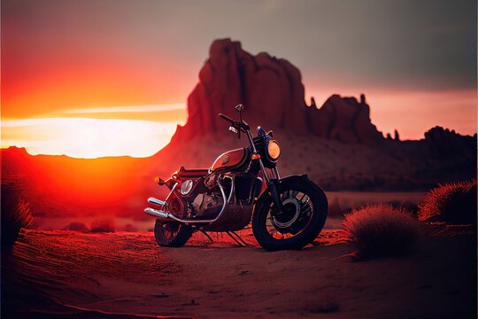 Motorcycle Sunrise