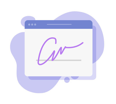 Electronic Signature Icon Images – Browse 8,535 Stock Photos, Vectors ...