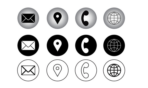 Contact Me Icons Images – Browse 2,674 Stock Photos, Vectors, and Video ...