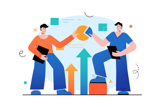 Two People Connect Cartoon Images – Browse 876 Stock Photos, Vectors ...