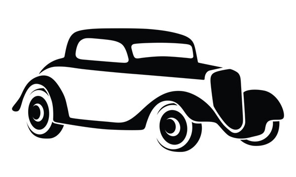 Black Hot Rods Clip Art