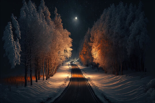 Forest Road Night Images – Browse 69,267 Stock Photos, Vectors, and ...